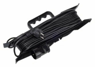 Удлинитель на рамке, длина 25м (кабель ПВС 2*1,5 ) электрический, строительный, садовый