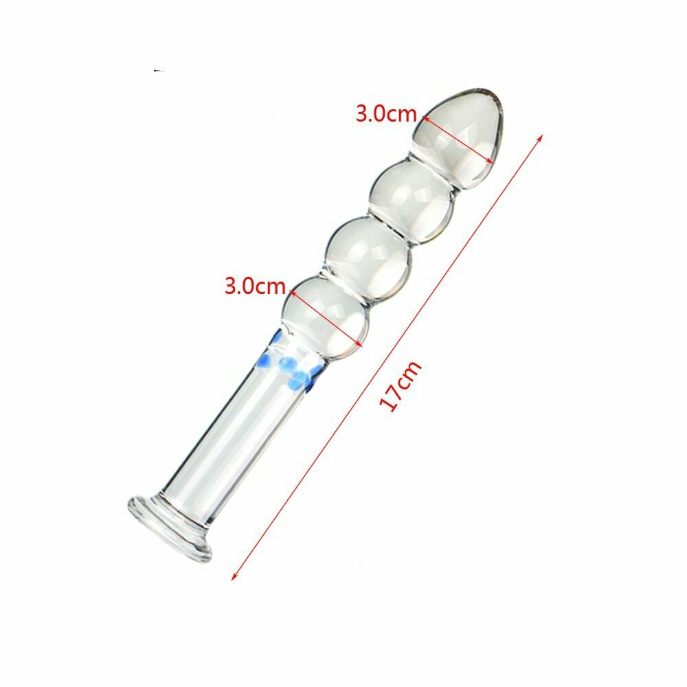Прозрачная капля для массажа простаты Glas Pure Slider