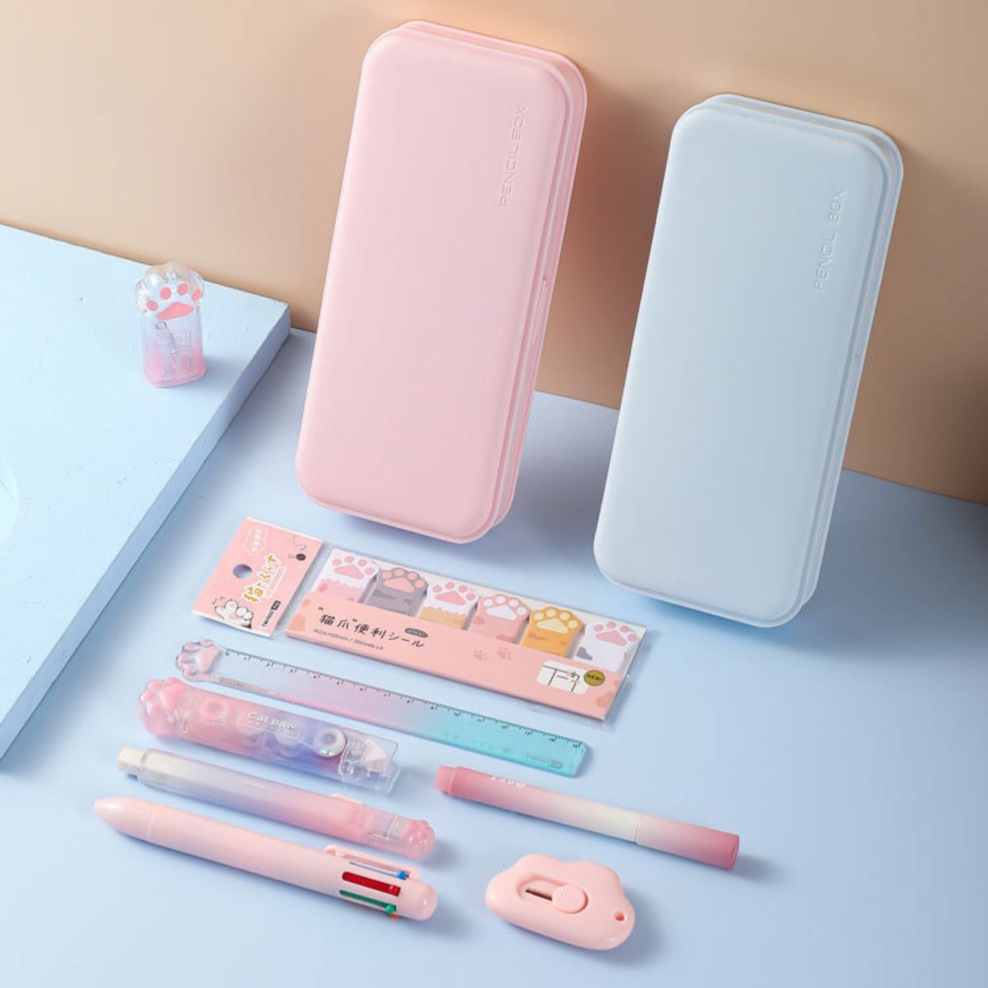 Милая канцелярия для школы и офиса подарочный набор 9 предметов