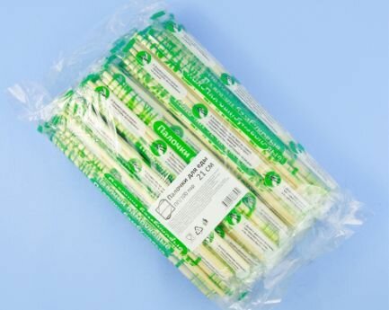 Палочки для еды, бамбук, длина 21см, индивидуальная упаковка, 100пар