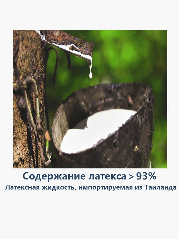 2025Матрас из натурального латекса, 95D массажный, с наматрасником, улучшает сон, без пружин, удобный и дышащий, спа