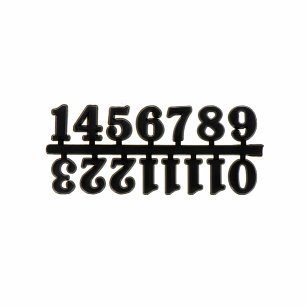 (1 комплект) Циферблат настенных часов с арабскими римскими цифрами-2 см черный арабский