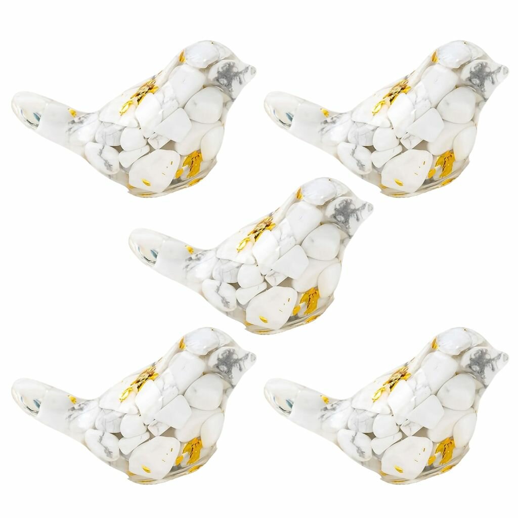 5 шт. элегантные хрустальные фигурки птиц, современные статуэтки для украшения дома гостиной, спальни, офиса