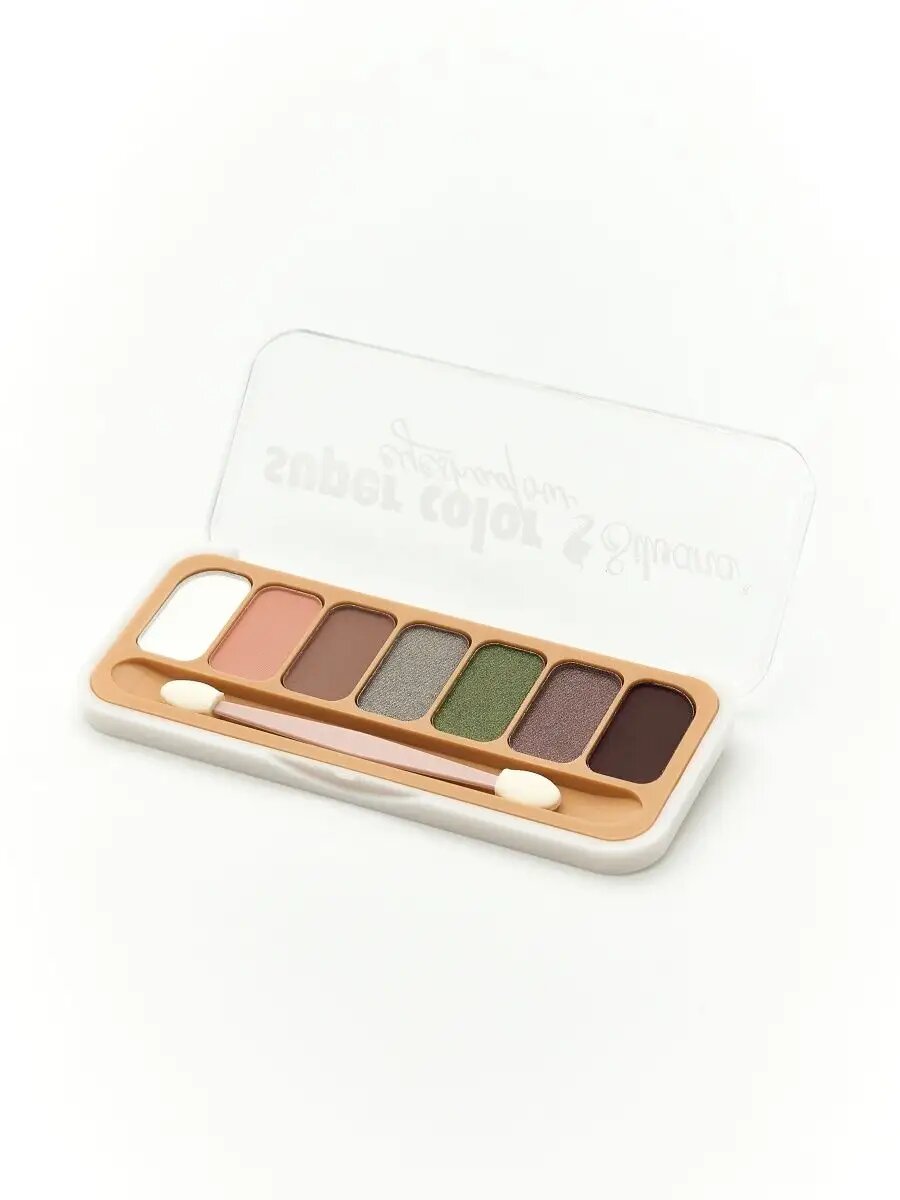 Палетка теней для век мерцающие и матовые нюдовые №1