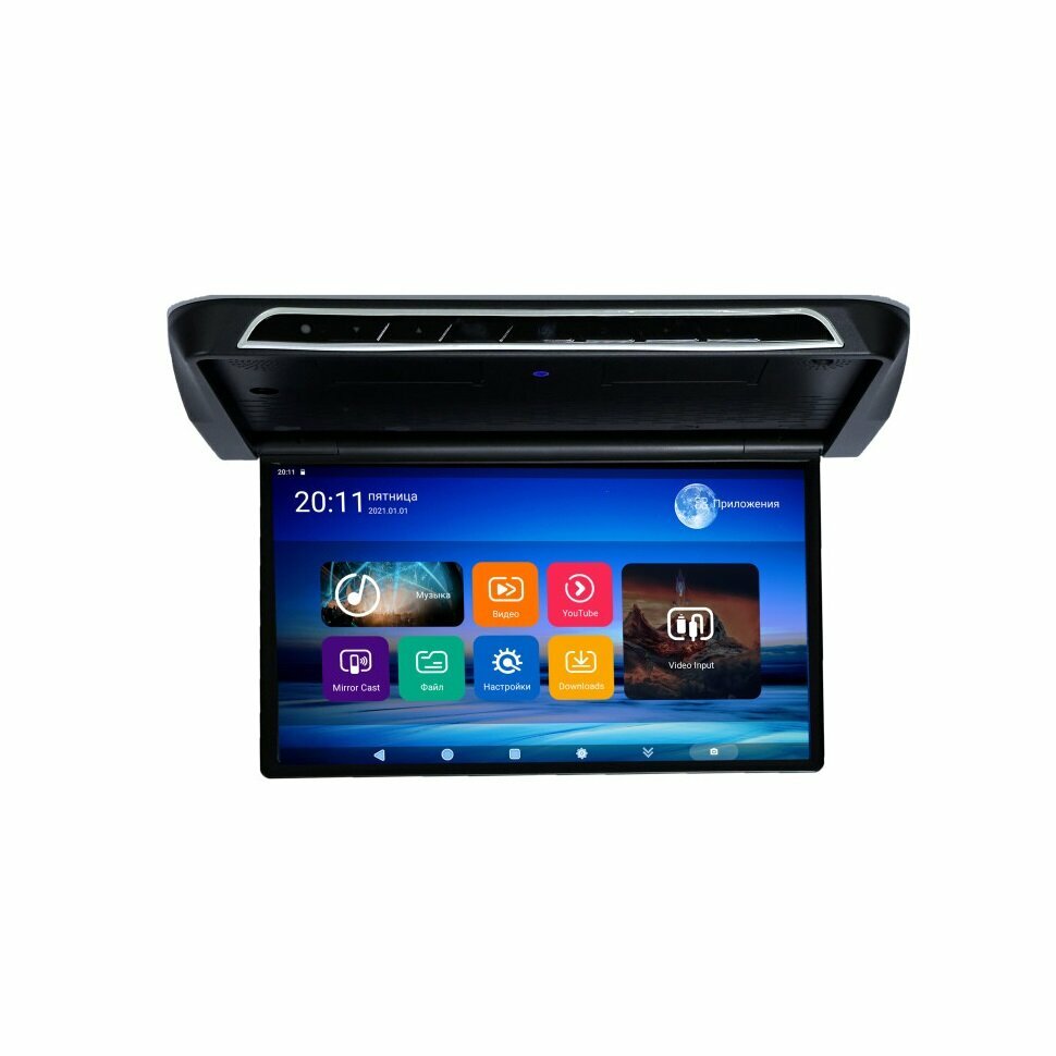 Потолочный монитор 15.6" с электроприводом ERGO ER1560AT черный