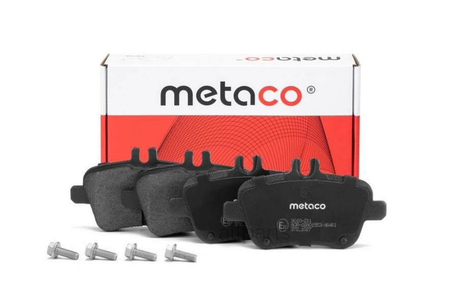 METACO 3010-211 Колодки тормозные задние дисковые к-кт