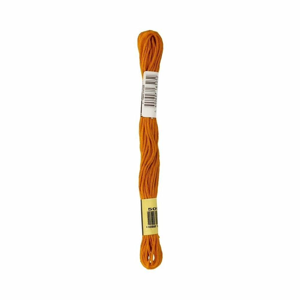 Нитки мулине ПНК им. Кирова цвет 5006, темно-рыжий, 12х10 м (МУЛ.5006)