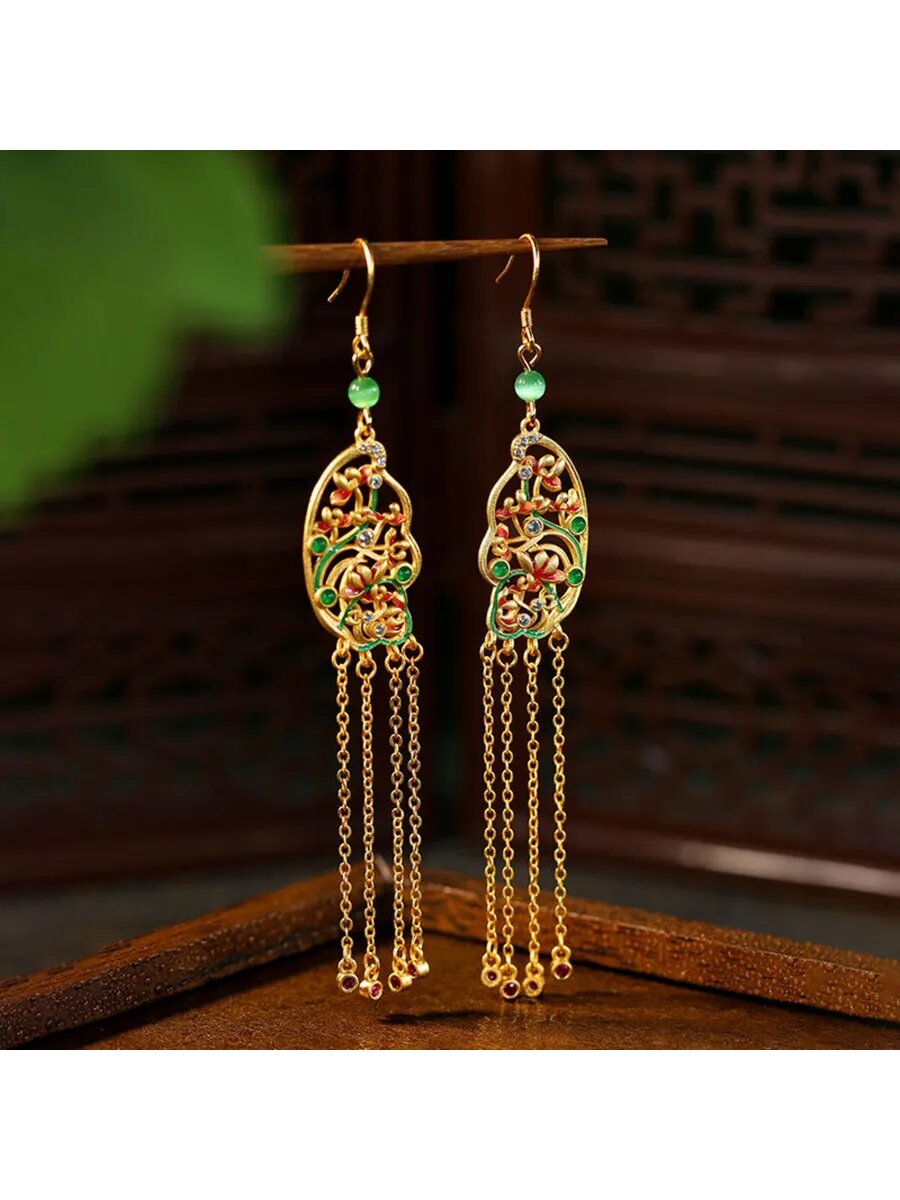 Серьги, искусственный камень