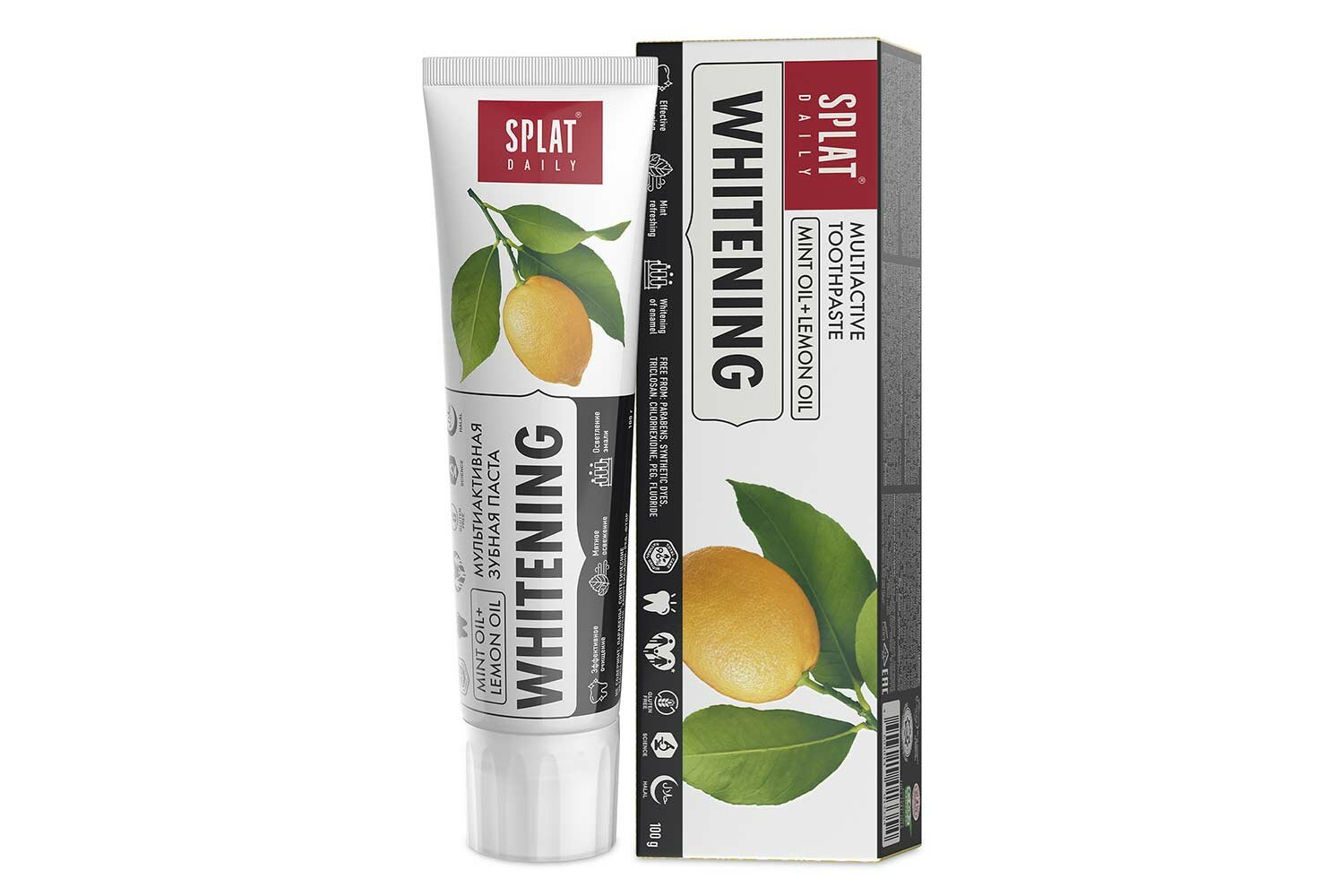 SPLAT Daily Whitening зубная паста для ежедневного отбеливания зубов и профилактики налета