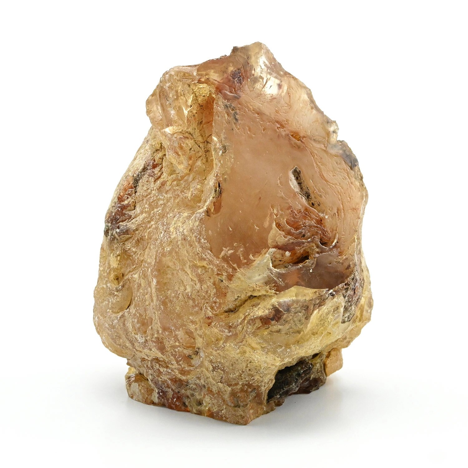 Минерал янтарь "Копал" полированный 68*54*44мм, 70г .