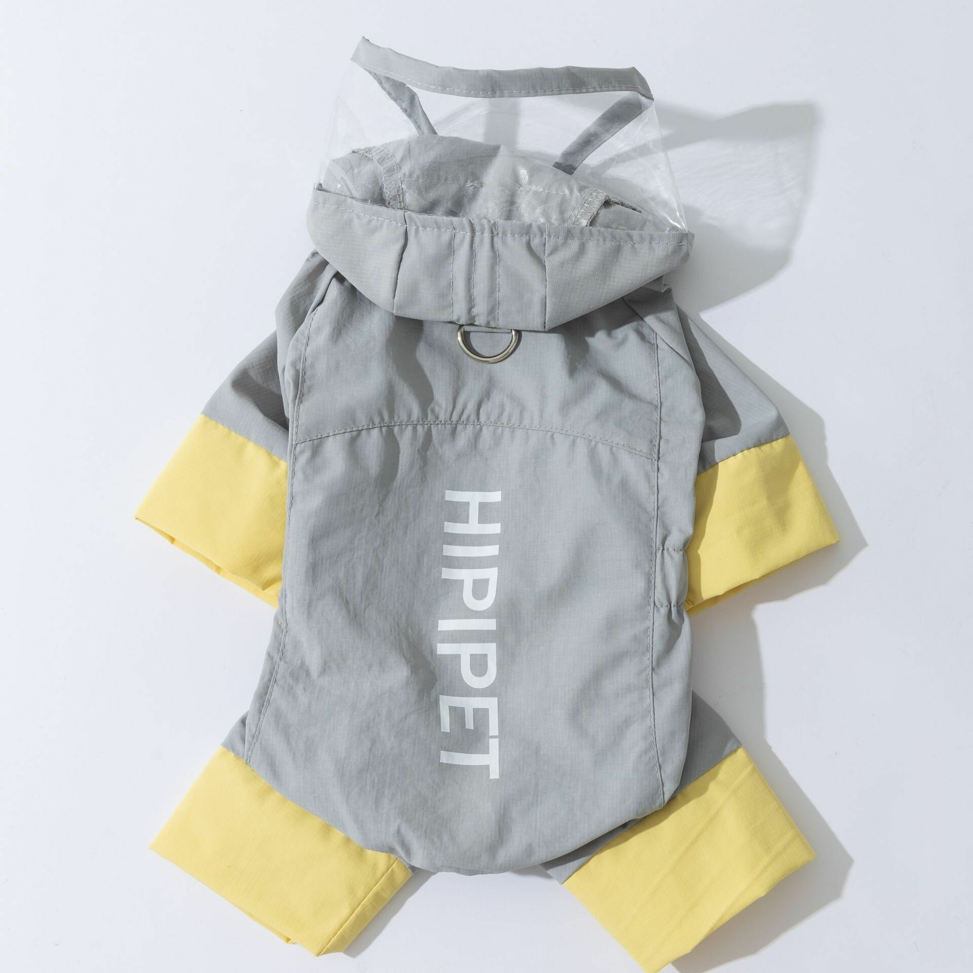 Дождевик, нейлон, с капюшоном, водоотталкивающий, для мелкой породы собак