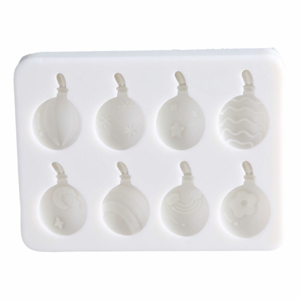 Силиконовая форма для помадной массы из воздушных шариков из 8 частей