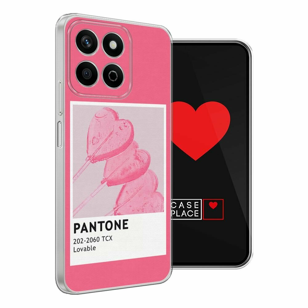 Чехол на Honor X7c / Хонор X7c с принтом "Pantone Lovable 1 - 14 февраля" — фото 1