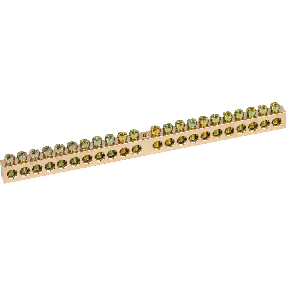 ЭРА Шина NO12236 PEN земляноль 8x12мм 22/1 латунная крепеж по центру Б0047252