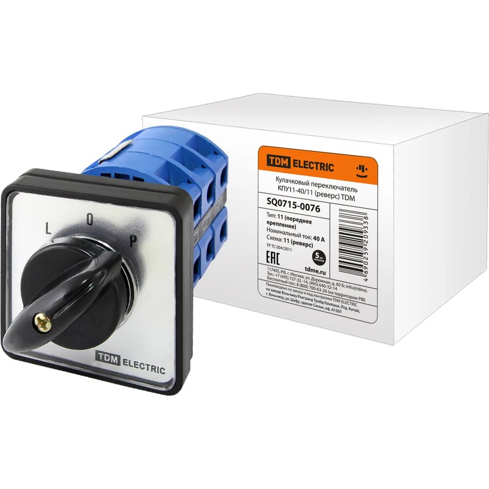 TDM ELECTRIC переключатель КПУ11-40/11 реверс SQ0715-0076