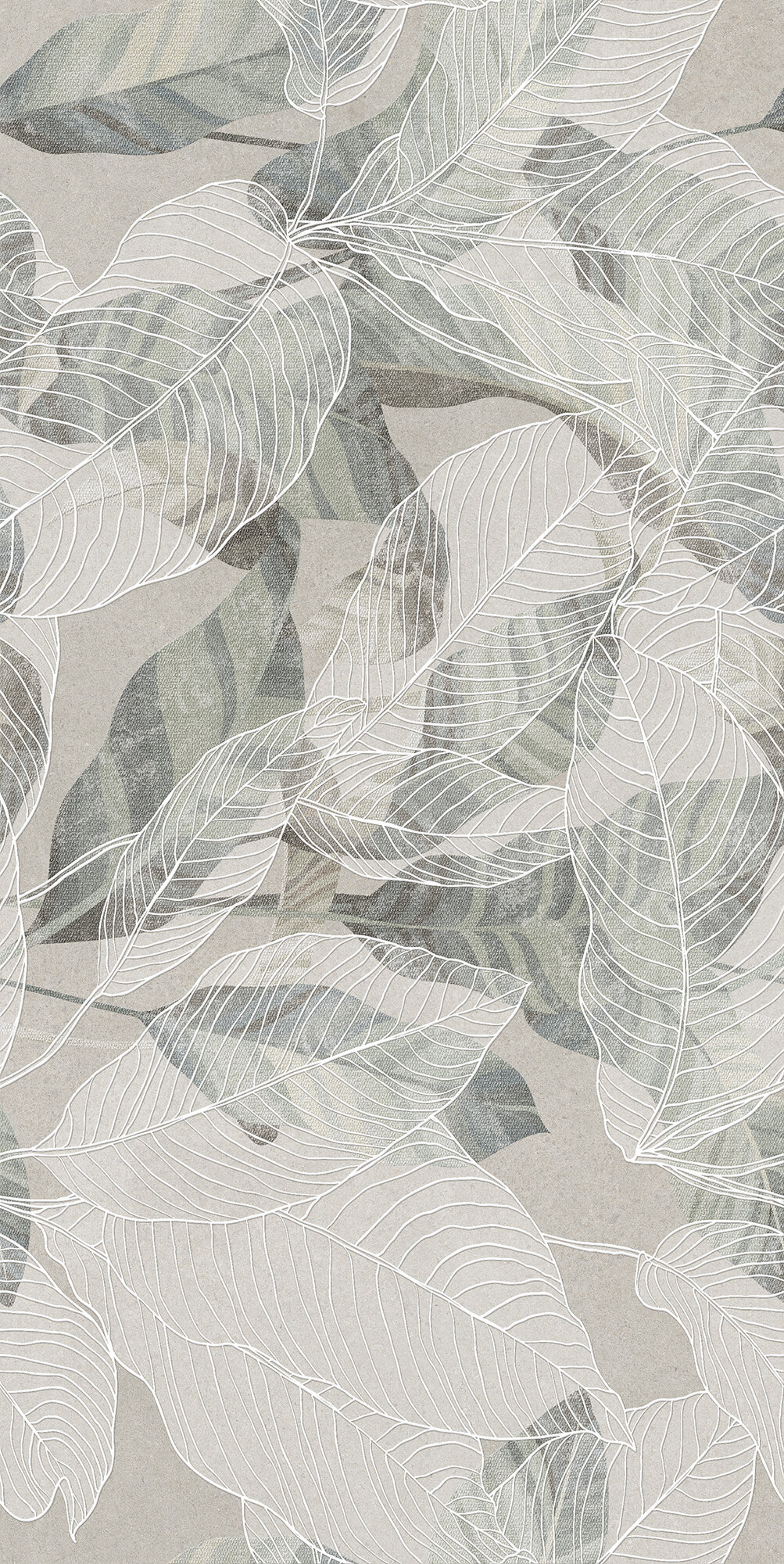 Керамогранит Arcadai Ceramica CRAYON GREY DECOR SHAPE + GLUE ART 1200 × 600 мм , Матовая с 3D-глазурью (цена за 1 плитку 0,72м2)