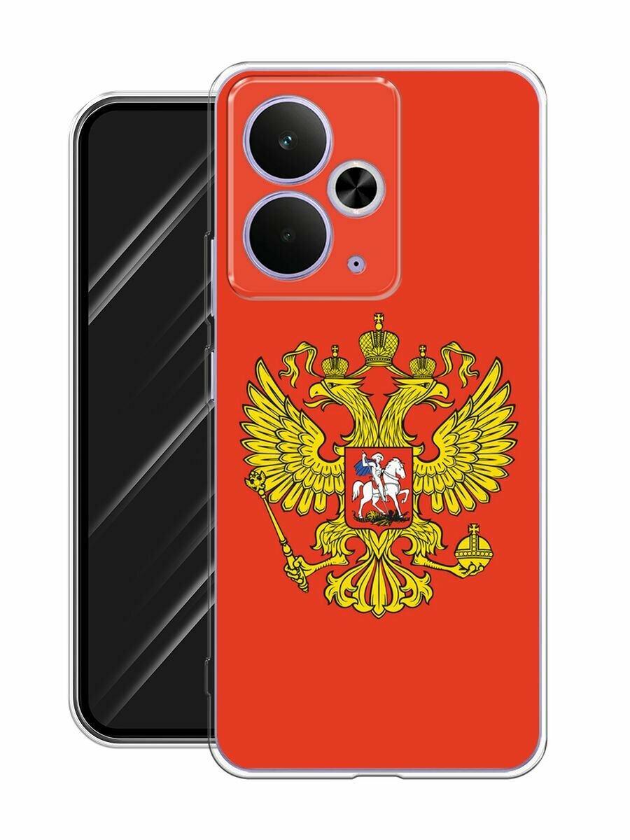 Чехол на Realme 14T / Реалми 14Т с принтом "Герб России полотно" — фото 1