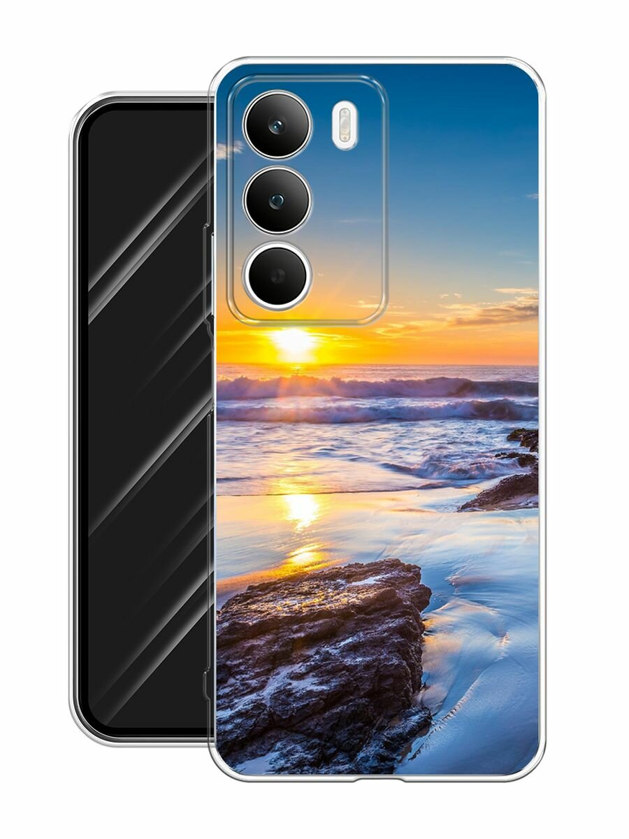 Силиконовый чехол на Realme C71/P3 Lite 4G / Реалми С71/P3 Лайт 4G с принтом "Восход 6" — фото 1