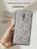 Чехол на Honor 6X / Хонор 6Х с принтом "Узор из сердечек", прозрачный