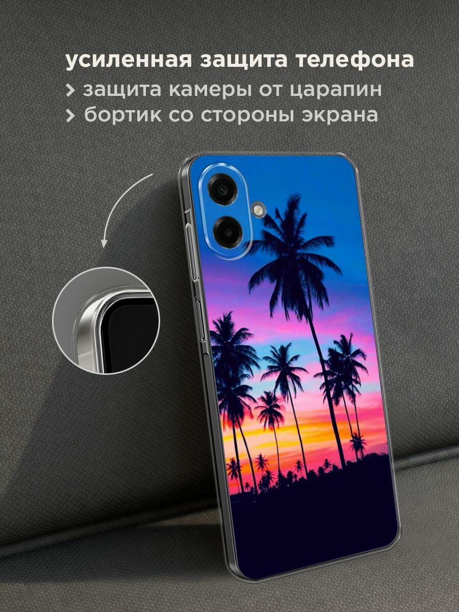 Чехол на Samsung Galaxy A07 / Самсунг А07 с принтом "Закат 5" — фото 1