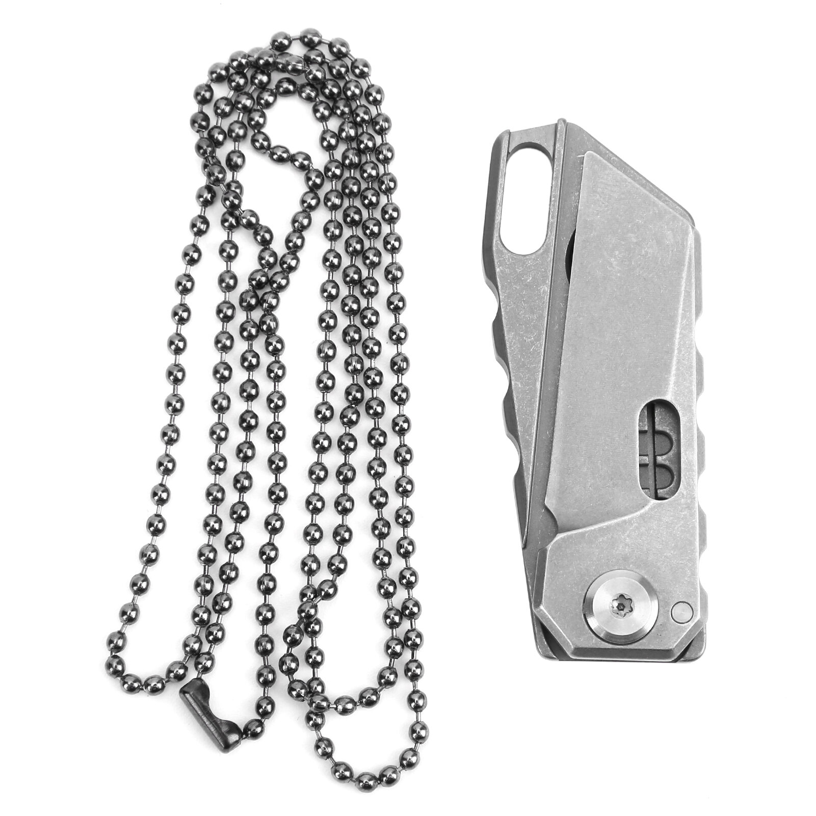 Мини-складной карманный нож EDC с титановой рукояткой и клинком S35VN, портативный инструмент для выживания в походных условиях, серебристый