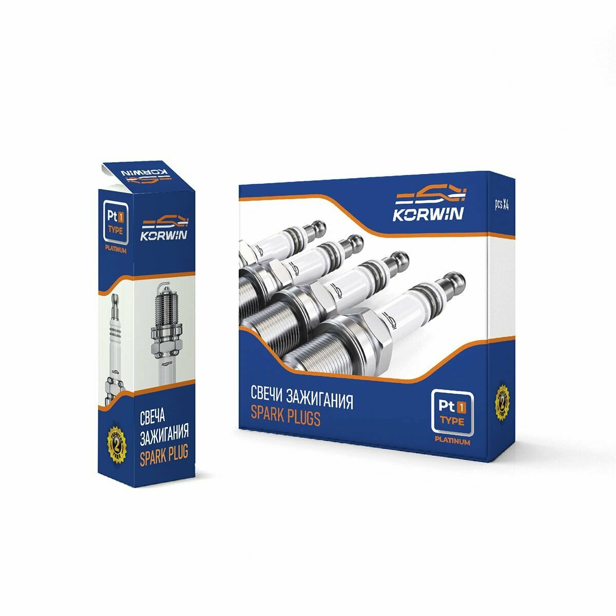 Свеча зажигания KORWIN KWND0720 (аналог PFR5B11) Double Platinum