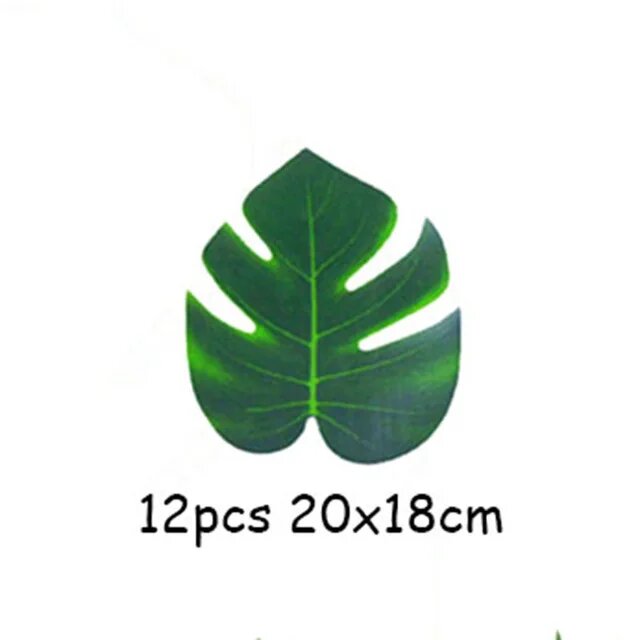 Гавайские украшения для вечеринки, Гавайские Пальмовые Листья, флажки, баннер, люу, Алоха, фламинго, летняя тропическая вечеринка