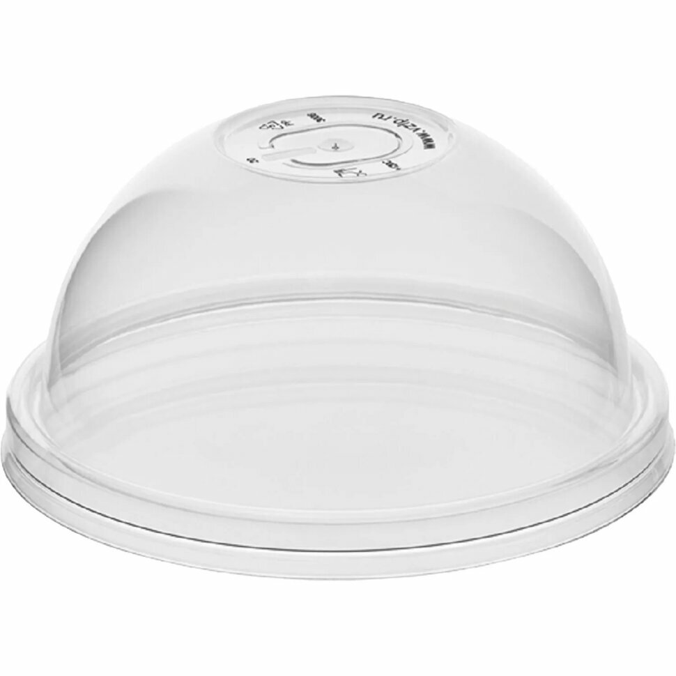 Крышка для стакана купольная d-90мм Прозрачная 1000шт/уп, 2368992