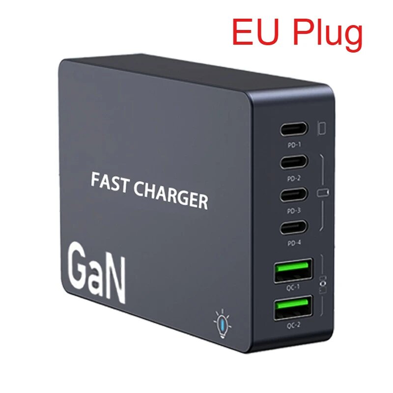 Зарядная станция GaN 6-портовая EU