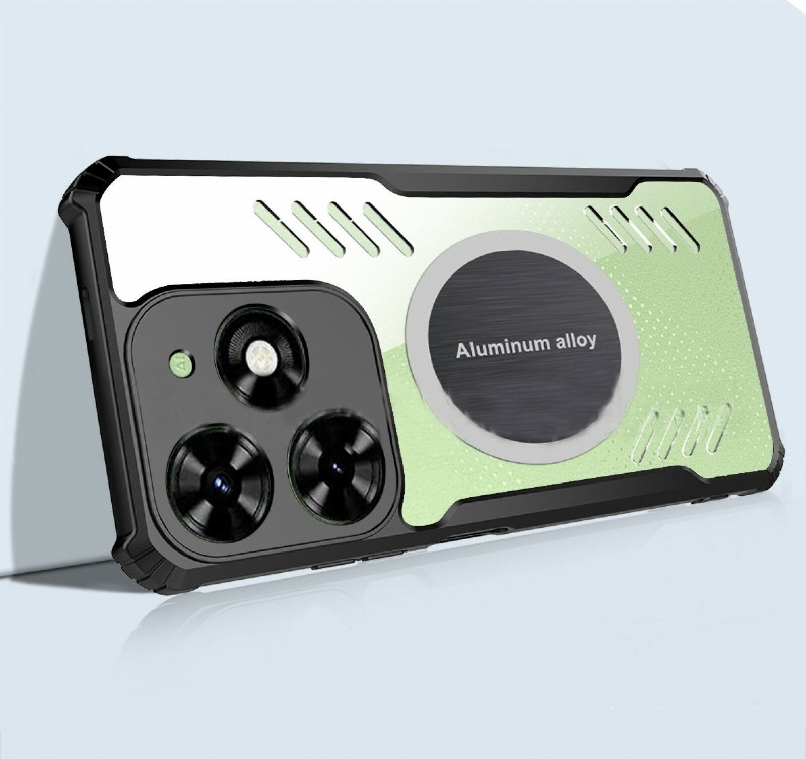 Чехол-накладка MyPads Labbri для Infinix Note 40 Pro с прозрачной задней панелью и усиленной защитой