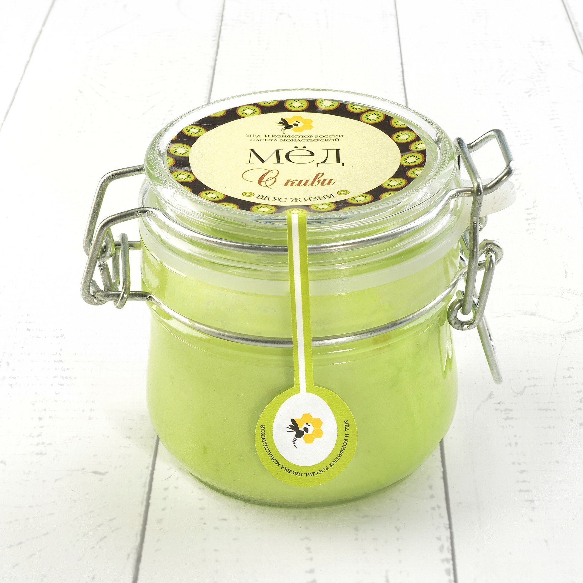 Крем-мёд с киви с бугельным замком 250 гр.