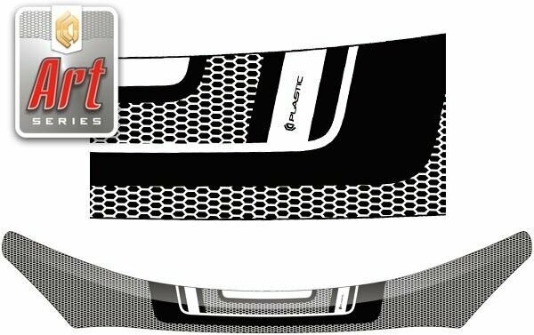 Дефлектор капота для Toyota Ipsum 2001-2003 Серия Art графит