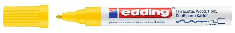 Edding Матовый маркер для декорирования, желтый, 1-2мм
