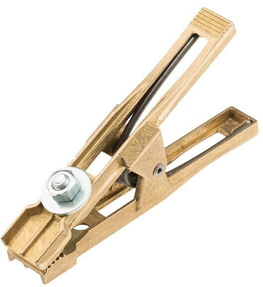 Зажим для сварки «крокодил» сатурн Профи латунь 400 А