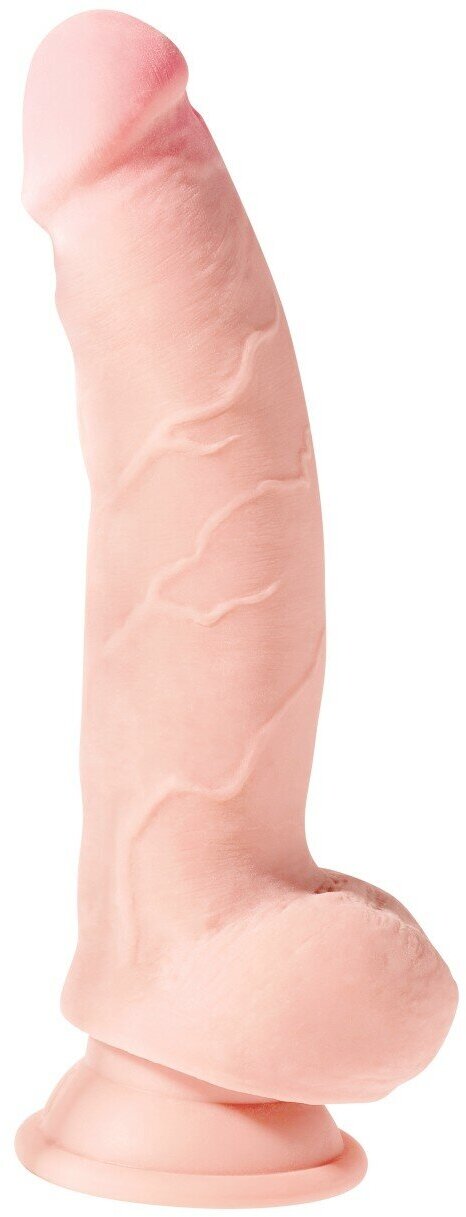 Телесный фаллоимитатор на присоске 8 Triple Density Fat Cock with Balls 24,1 см Pipedream