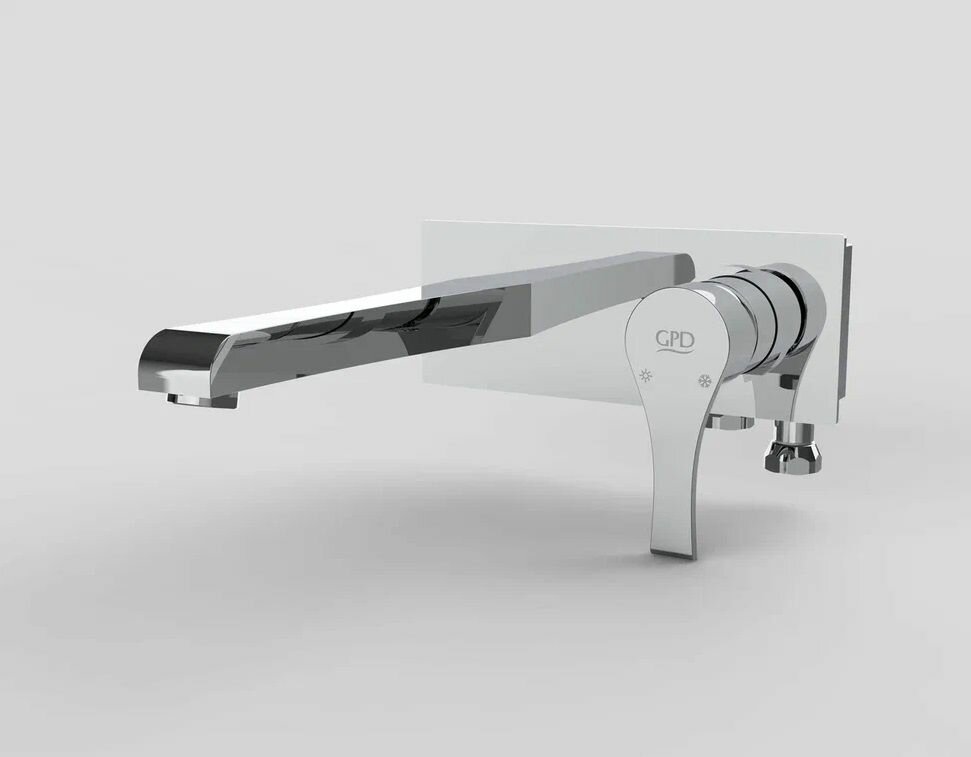 Смеситель для раковины настенного монтажа MDA65 ATROS GPD встраиваемый, цвет-хром
