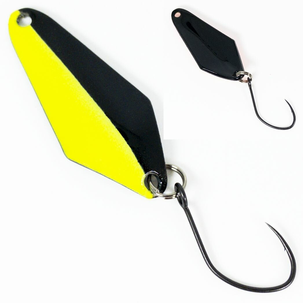 Блесна колебалка Зябликов Ромбик 3.2cм. 2.8гр fluo