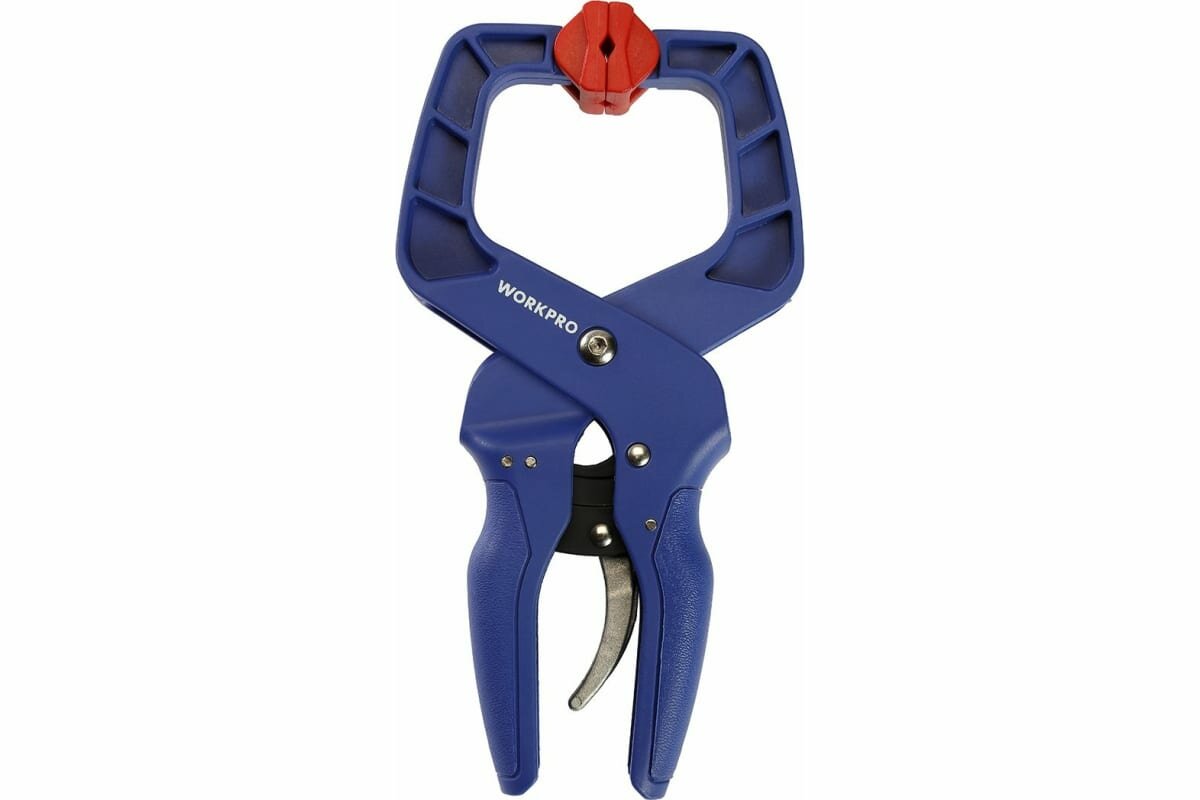 Зажим пружинный с храповым механизмом, 100 мм Workpro WP232015