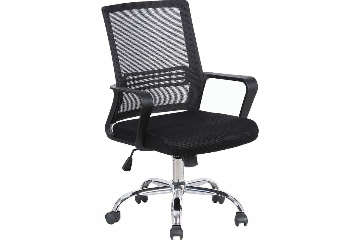 BRABIX Кресло оператора Daily MG-317, с подлокотниками, хром, черное, 531833