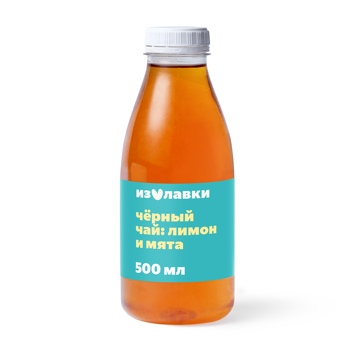 Чай Из Лавки "Лимон и Мята", холодный, черный, 0,5 л, в пластиковой бутылке