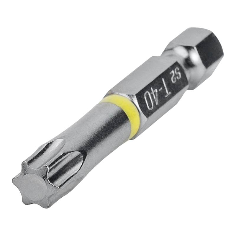 Бита торкс T40 50 мм хвостовик E6,3 мм торсионная mte (3 шт)