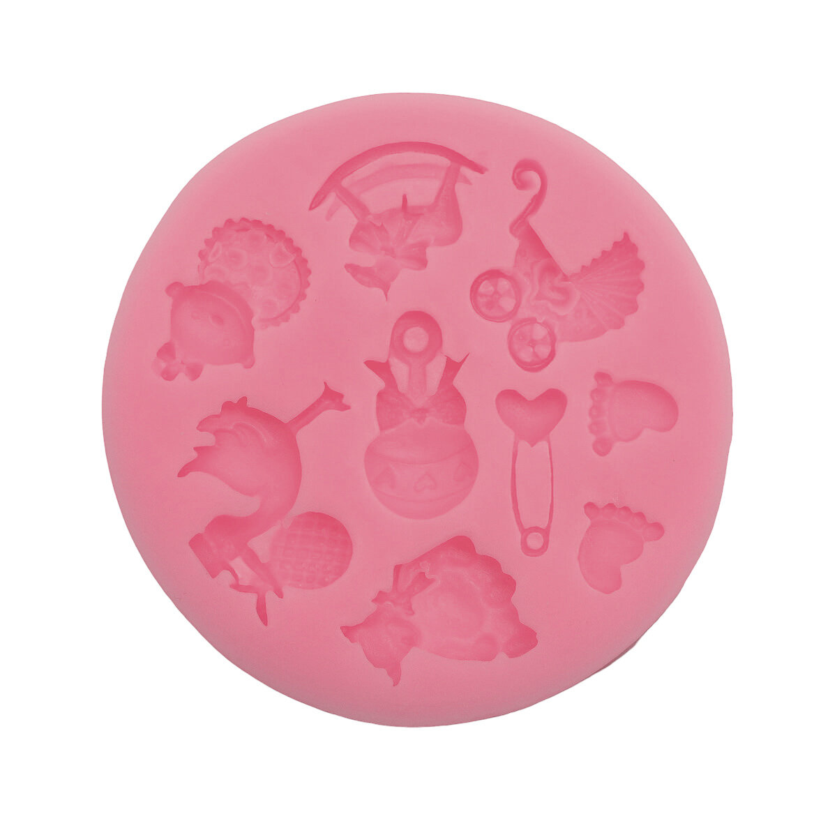 Молд силиконовый для шоколада, воска, мыла, гипса и эпоксидной смолы 'Новорожденному ', 7,5 см, Айрис