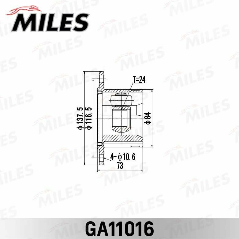 ШРУС Miles GA11016 — фото 1