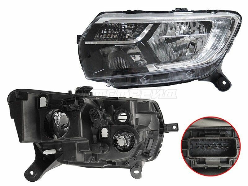 . SAT Фара для RENAULT LOGAN, SANDERO 18- левая