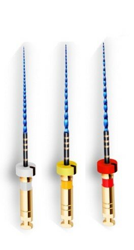 T-Flex, 25мм, набор (Sani Blue Storm): 17/.03, 20/.04, 25/.06, стерильные машинные файлы, 3 шт.