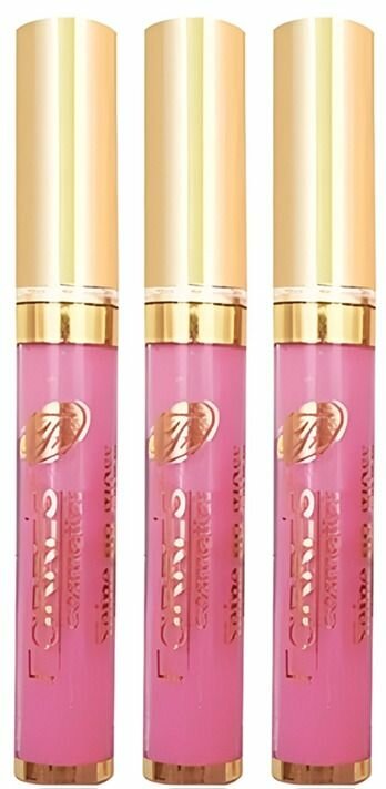 Farres cosmetics Блеск для губ Мерцающий, № 7009-C, 3 шт