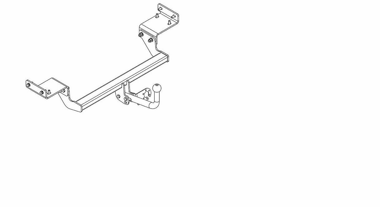 Фаркоп для KIA Ceed (х/б) (2012-2018) (без электрики) (паспорт и сертификат) AvtoS. KI27
