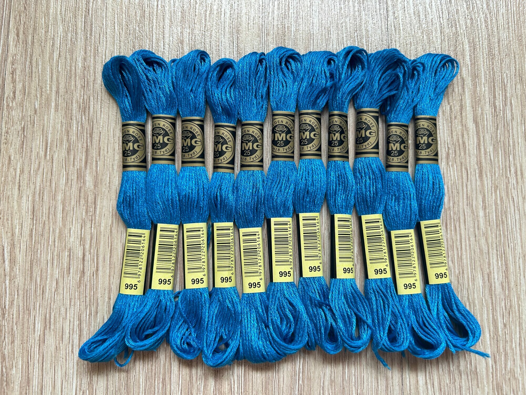 Нитки для вышивания JMC мулине (150-3866) 100% полиэфир 12 штук x 8 м