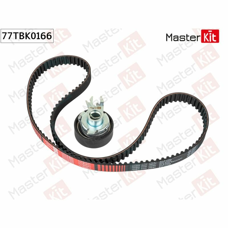 Комплект ремня ГРМ для а/м Volkswagen Caddy, SKODA Octavia, MASTERKIT 77TBK0166
