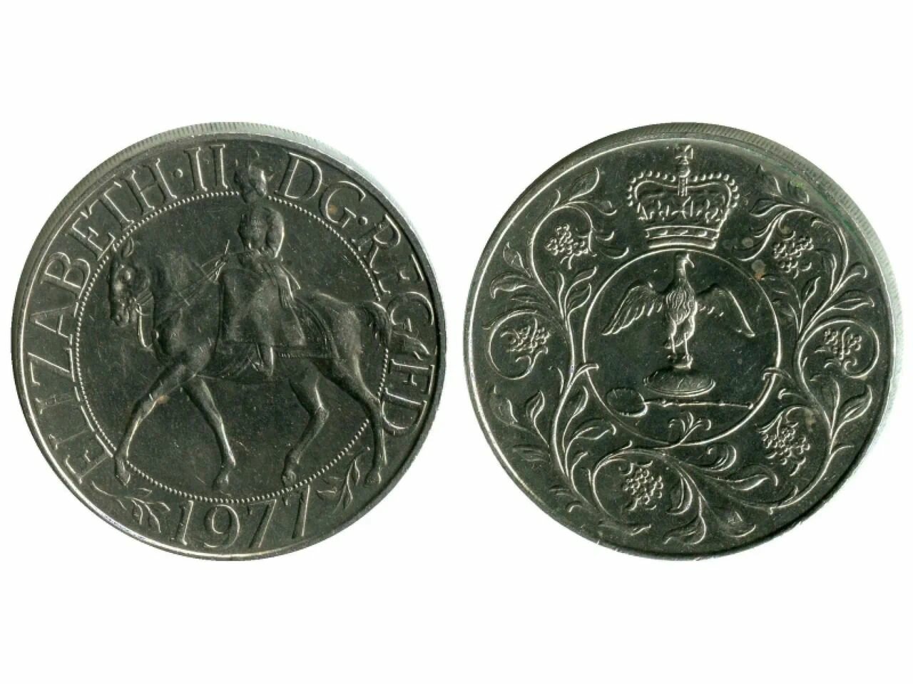 25 пенсов Великобритании 1977 г, Cеребряный юбилей царствования Елизаветы II